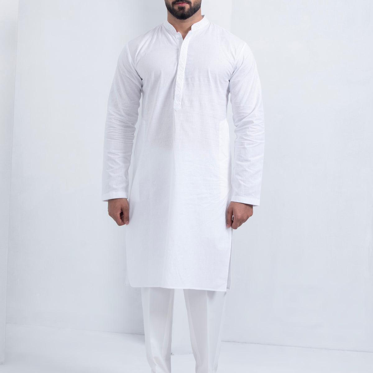 KHAADI WHITE KURTA SET – Shetab Kazmi Design Studio
